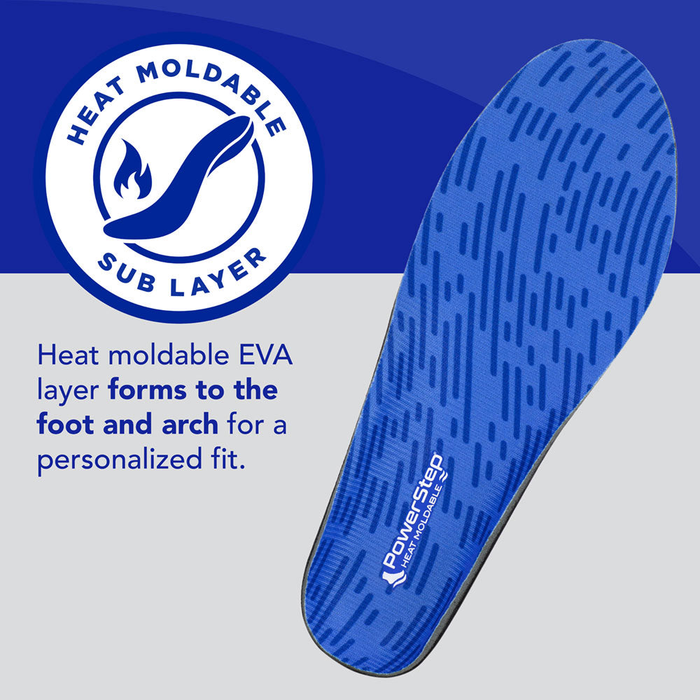 PowerStep Heat Moldable Insoles | Custom Arch Support Orthotic Insole