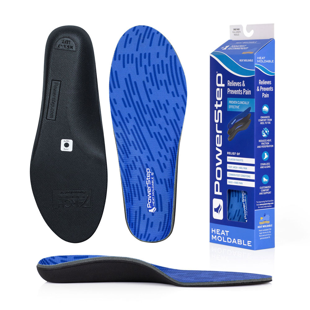PowerStep Heat Moldable Insoles | Custom Arch Support Orthotic Insole